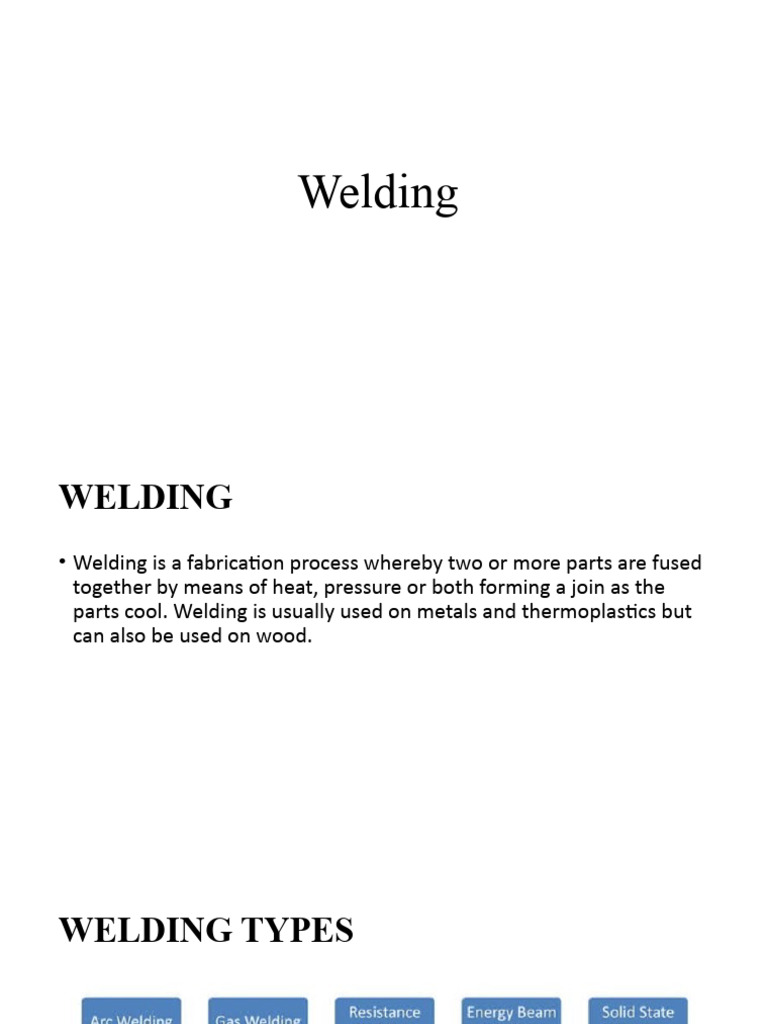 Welding Types | PDF