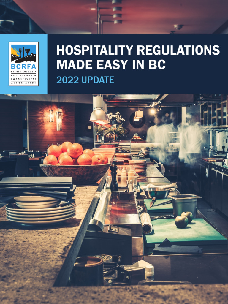 BC Hospitality Regulations Guide Mar2022 | PDF | Building Code | Zoning