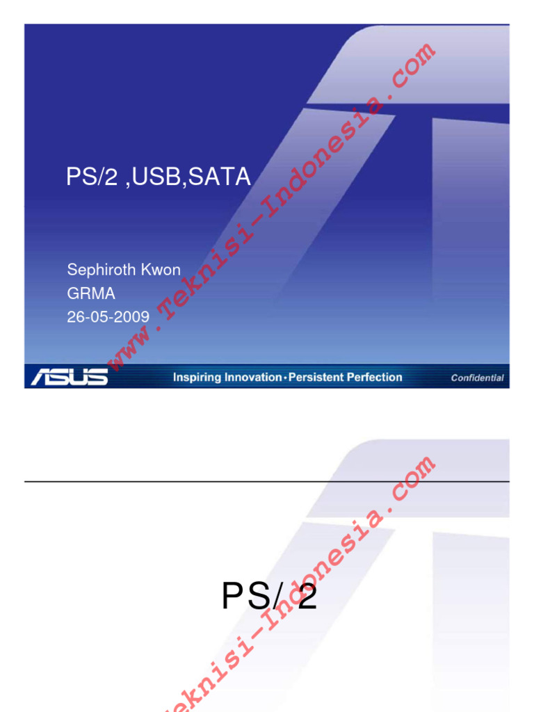 .Asus Repair LESSON 3 - PS2, USB, SATA | PDF | Resistor | Electronic Engineering