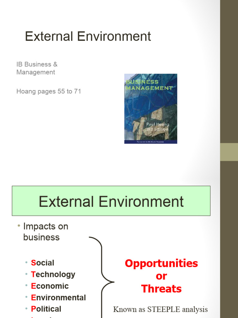 1.5 External Environment | PDF | Recession | Inflation