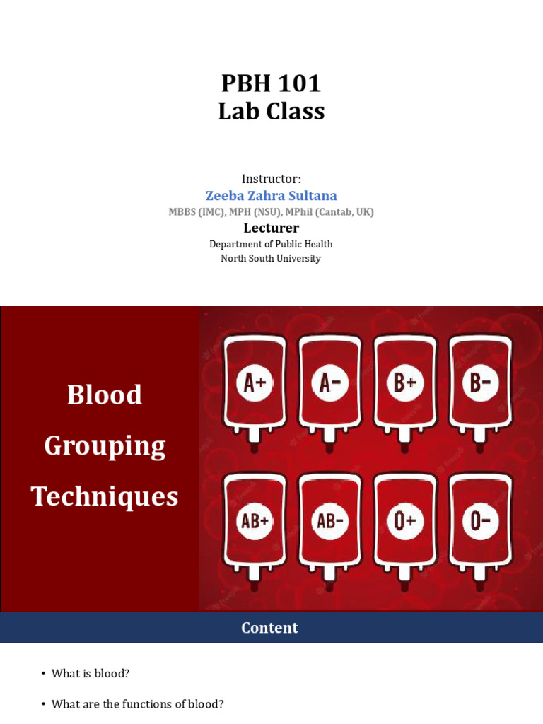 Blood Grouping LAB ZZS | PDF | Blood Type | Blood
