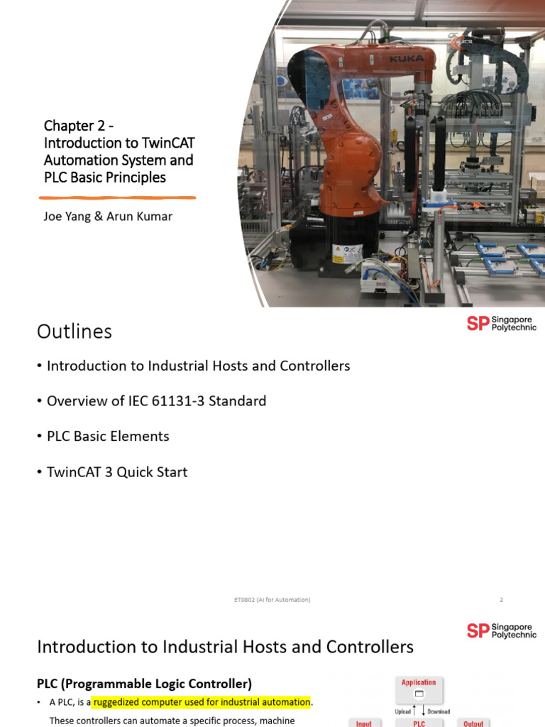 Chapter 2 - Introduction To TwinCAT Automation System and PLC Basic ... Chapter 2 - Introduction To TwinCAT Automation System and PLC Basic ...