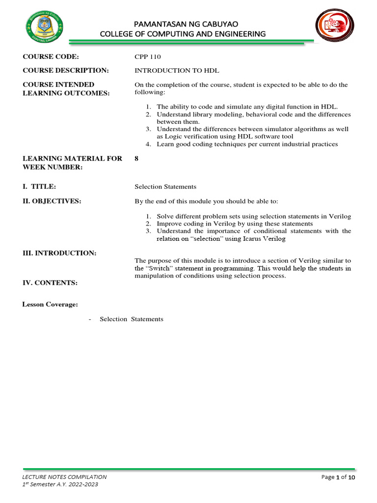 Week8 Module8 | PDF | Hardware Description Language | Software Engineering
