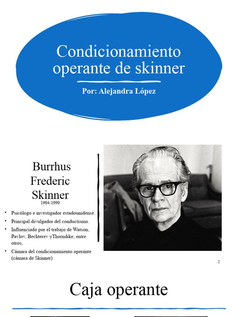 Condicionamiento Operante de Skinner | PDF | Reforzamiento | Sicología