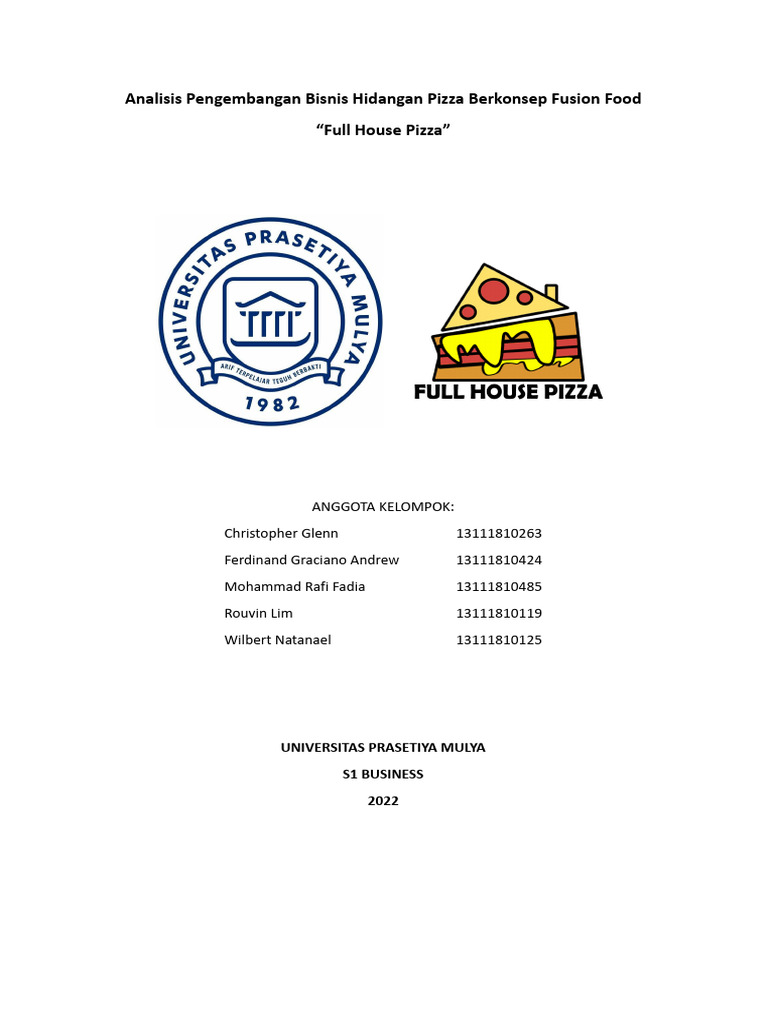 Seminar 1 - Full House Pizza | PDF