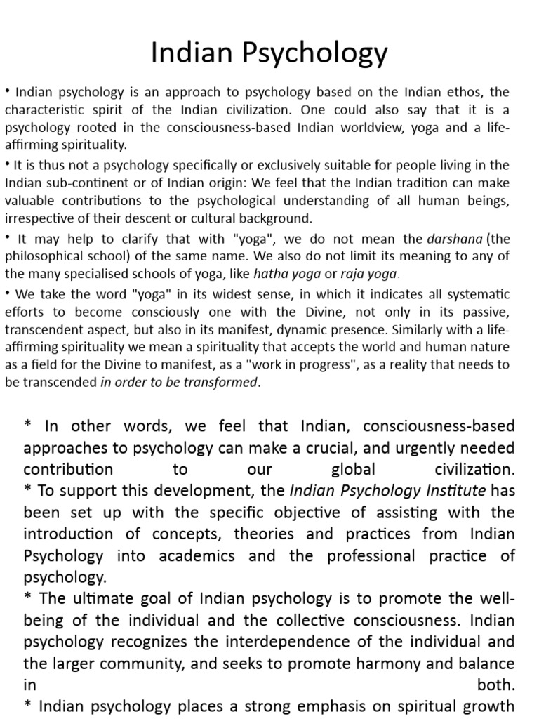 Indian Psychology By Madhu Pdf Meditation Yoga