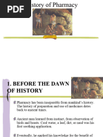 Evolution of Pharmacy Eras | PDF | Pharmacy | Medicine