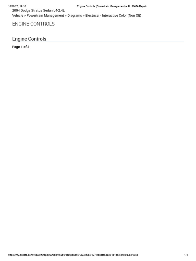 2004 Dodge Stratus Engine Diagram | PDF | Fuel Injection | Engine ...