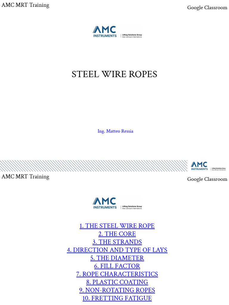 Steel Wire Ropes | PDF | Wire | Rope