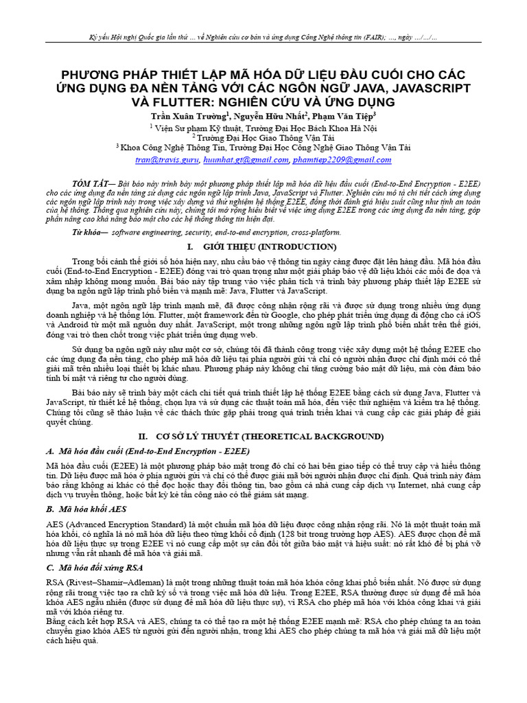 Fair2023 - E2EE For Cross-Platform Applications | PDF