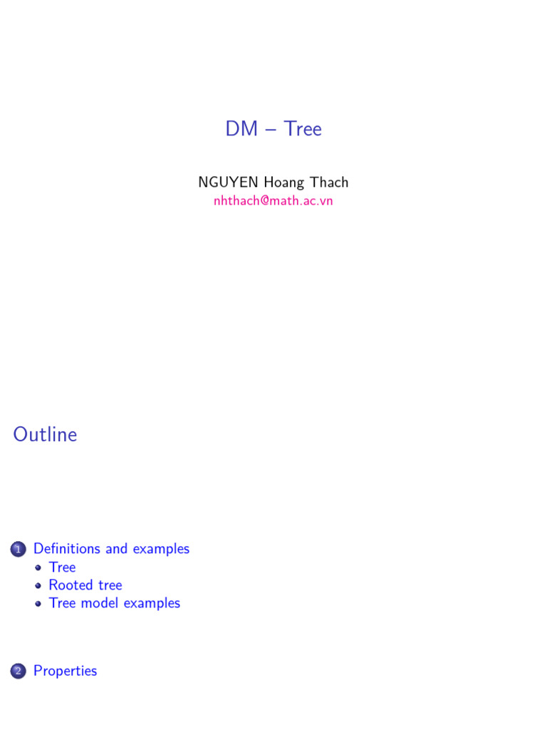 09-Tree Nopause | PDF | Combinatorics | Theoretical Computer Science