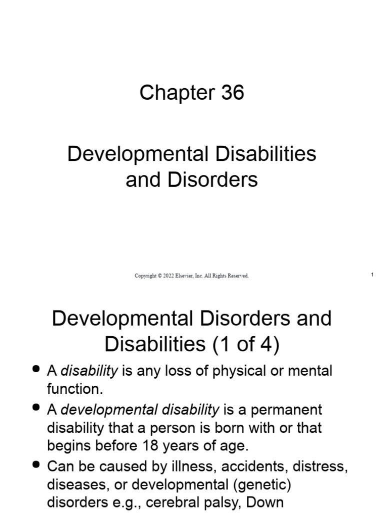 Chapter 036 | PDF | Attention Deficit Hyperactivity Disorder | Intellectual Disability