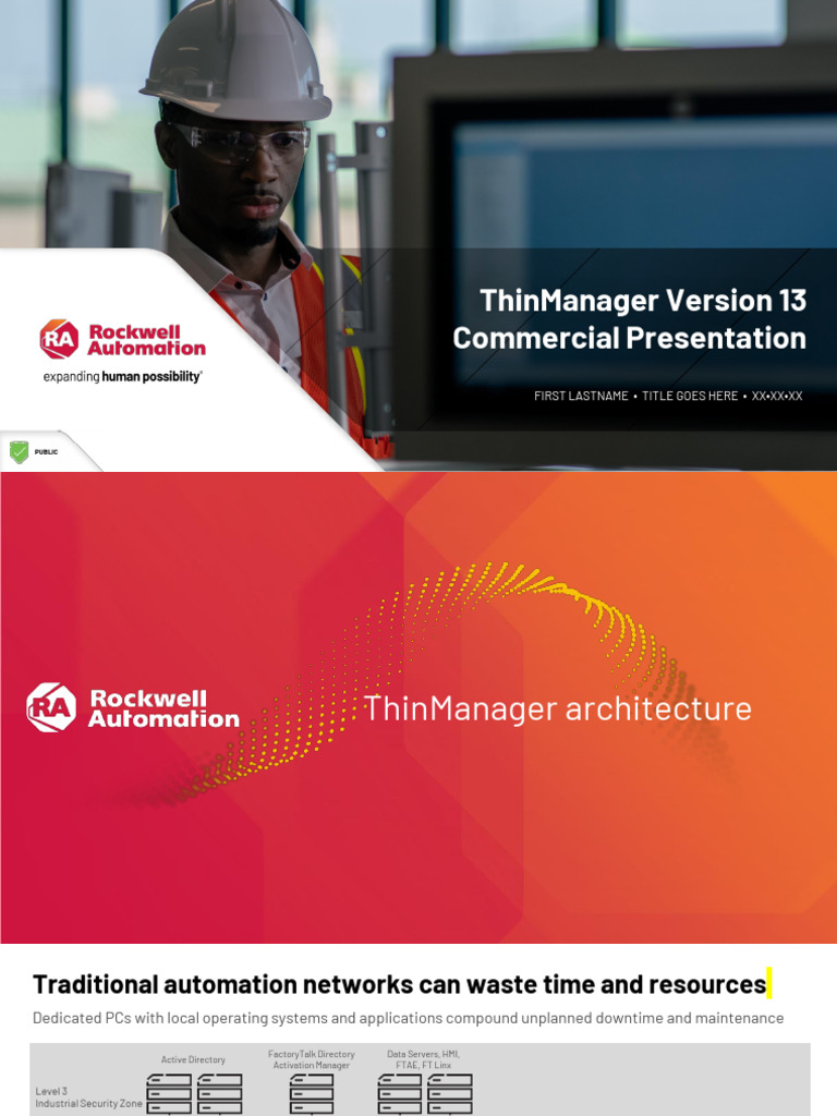 ThinManager Version 13 Commercial Presentation | PDF | Security ...
