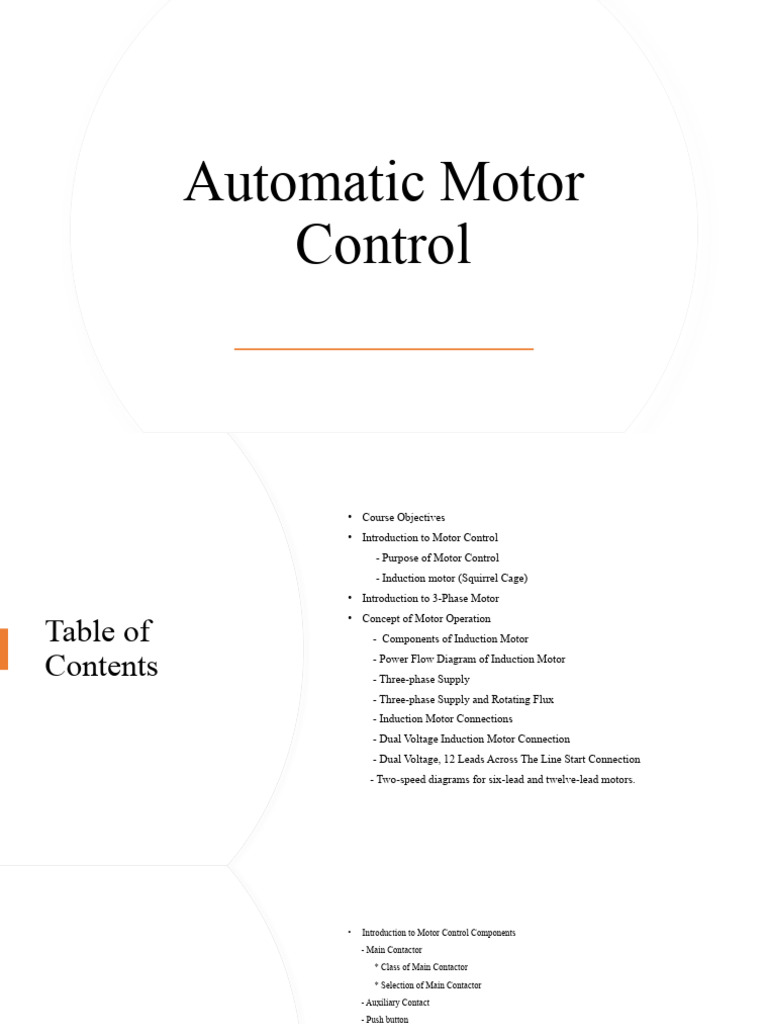 Automatic Motor Control | PDF | Fuse (Electrical) | Relay