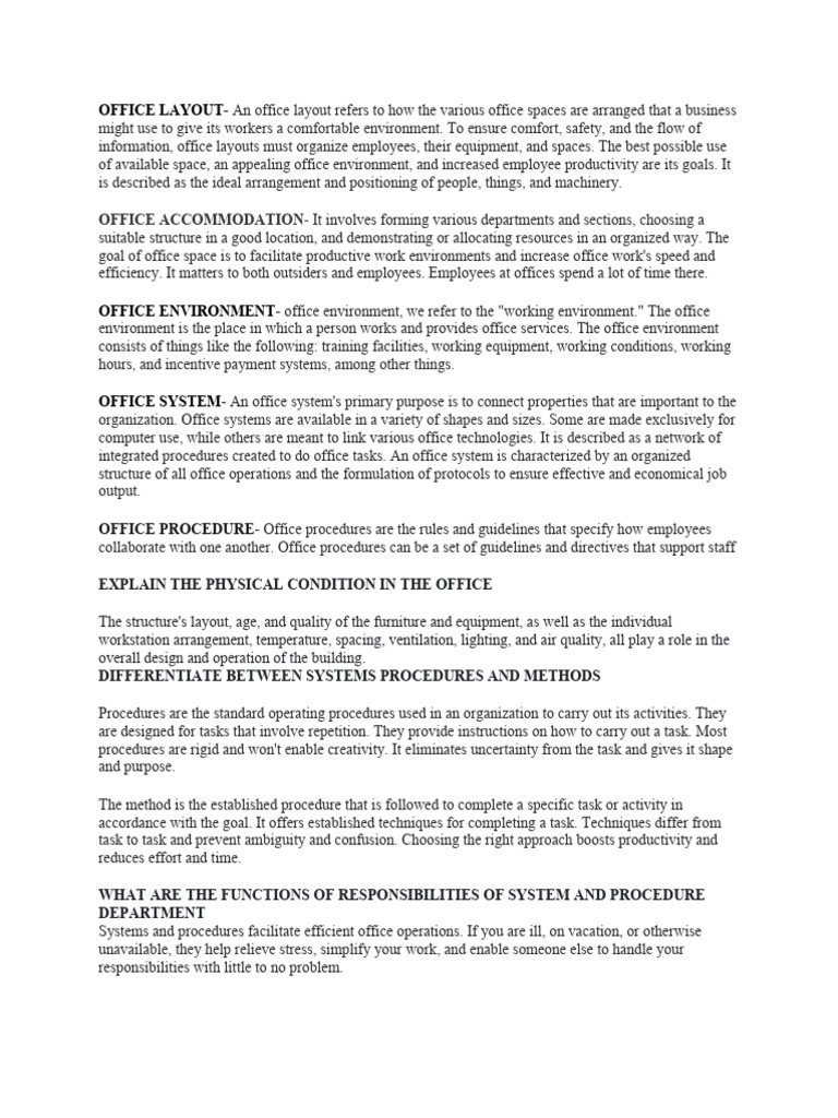 Office Layout | PDF | Employment | Occupational Safety And Health