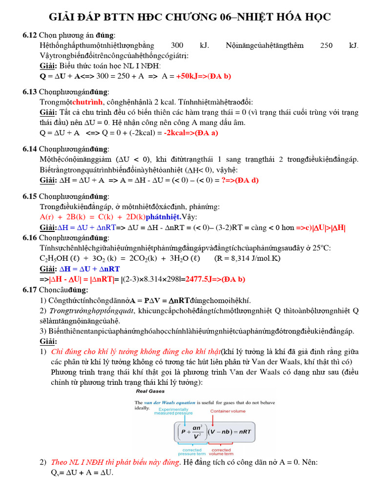 Hoa-Dai-Cuong - Nguyen-Son-Bach - Giai-Dap-Bttn-Hdc-Chuong-06 - Nhiet-Hoa-Hoc ...
