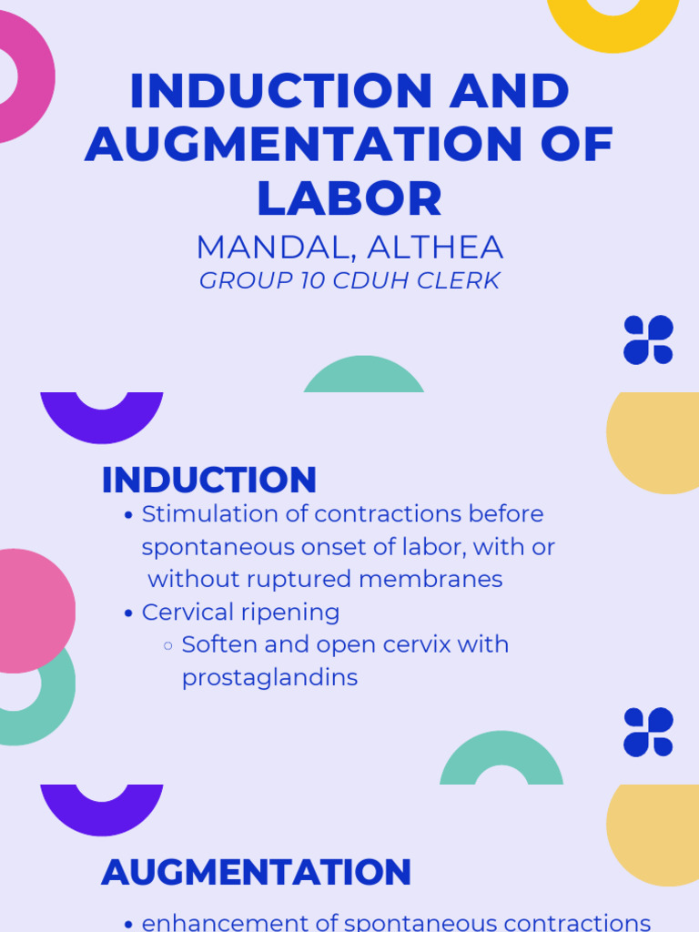 Induction and Augmentation of Labor-2 | PDF | Childbirth | Motherhood