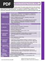Intensive Care Delirium Screening Guide | PDF | Psychosis | Hallucination