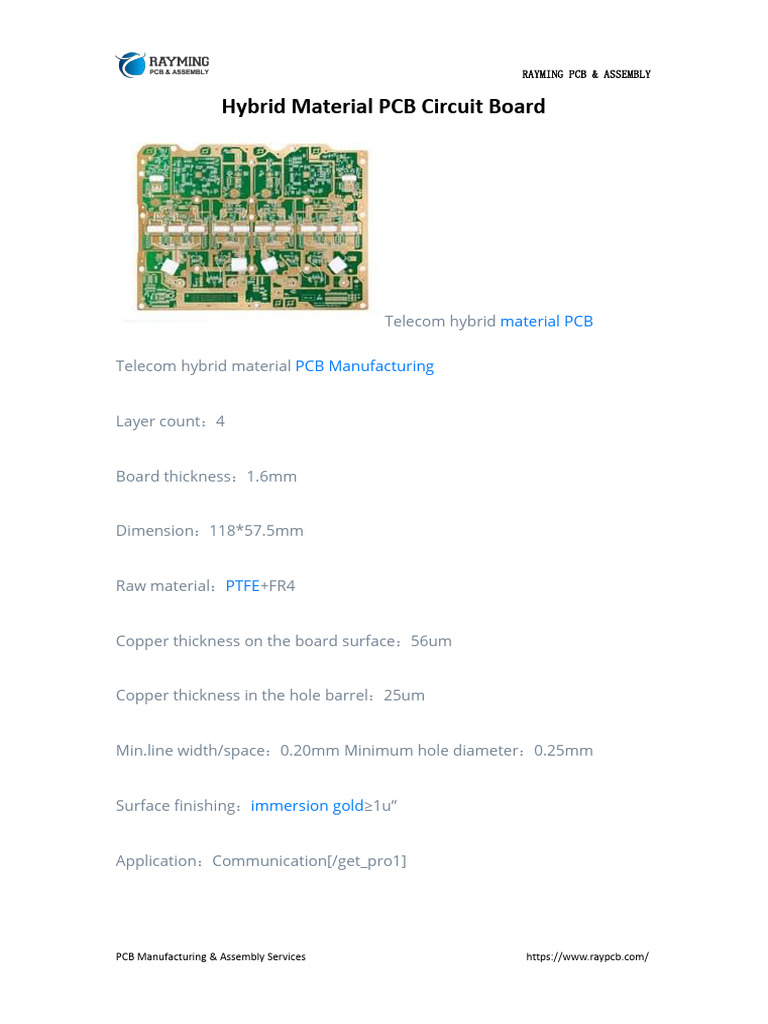 Hybrid Material PCB Circuit Board | PDF | Printed Circuit Board ...