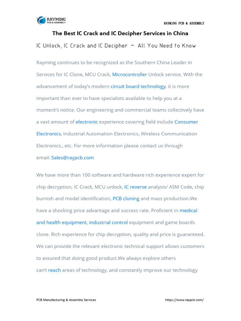 The Best IC Crack and IC Decipher Services in China | PDF | Integrated ...