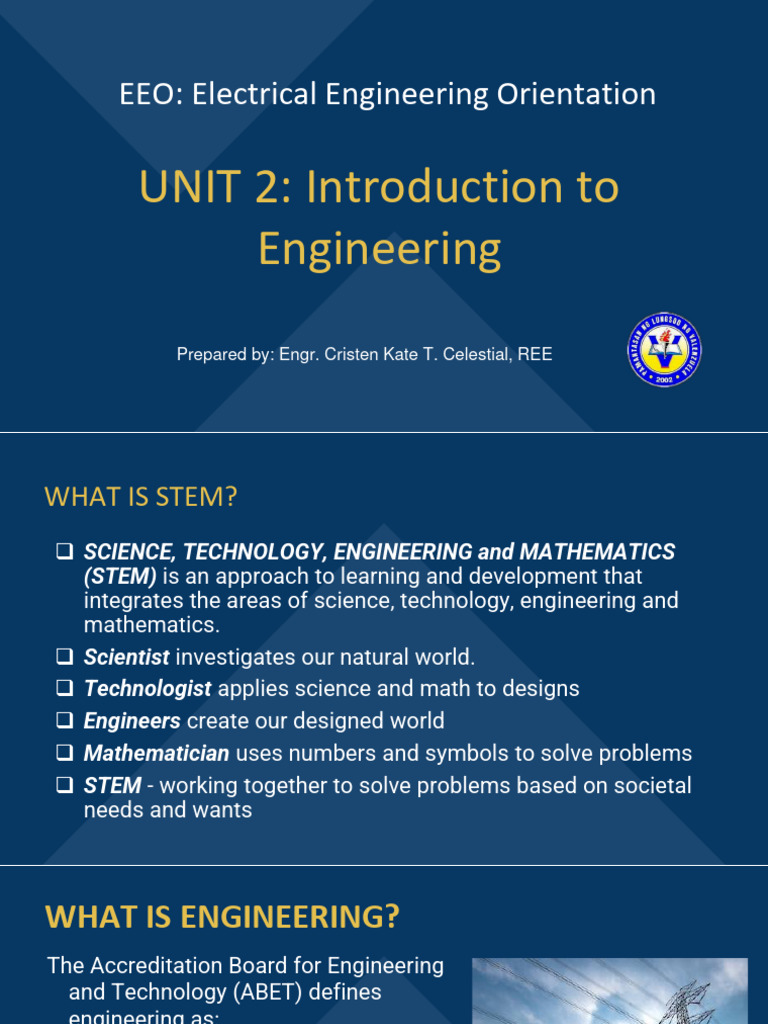 Eeo Unit 2 Introduction To Engineering | PDF | Engineering | Transistor