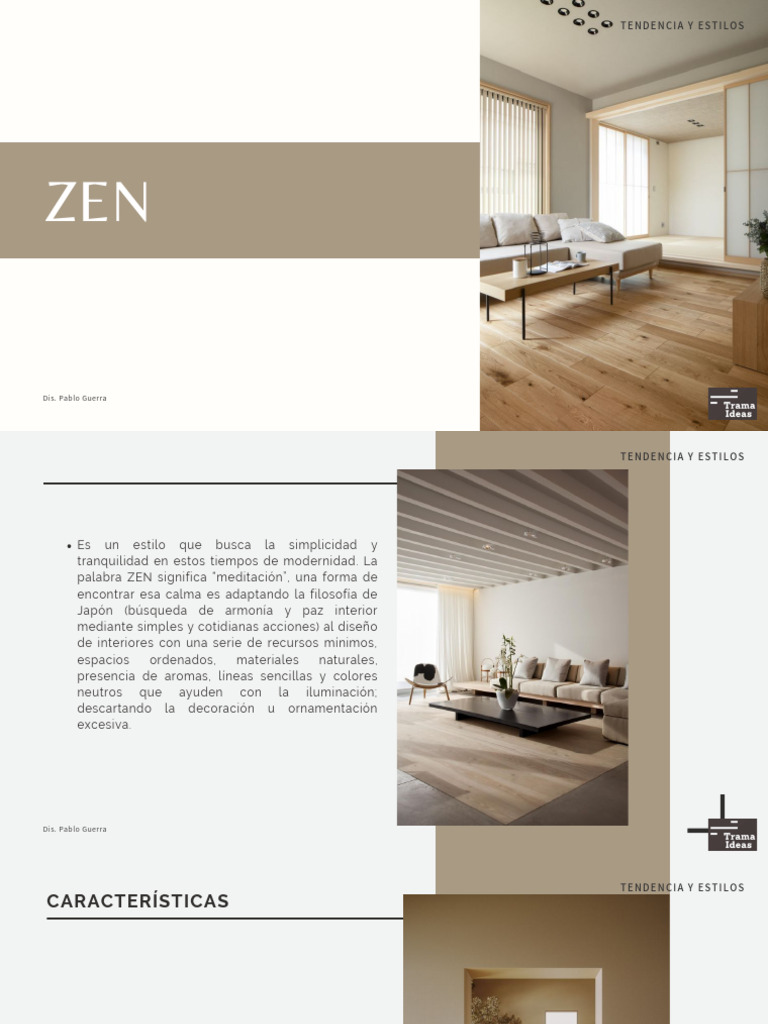 Muebles y Estilo Zen en Interiores | PDF | Mueble | zen