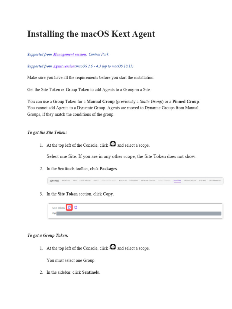 Installing The macOS Kext Agent | PDF | Mac Os | Proxy Server