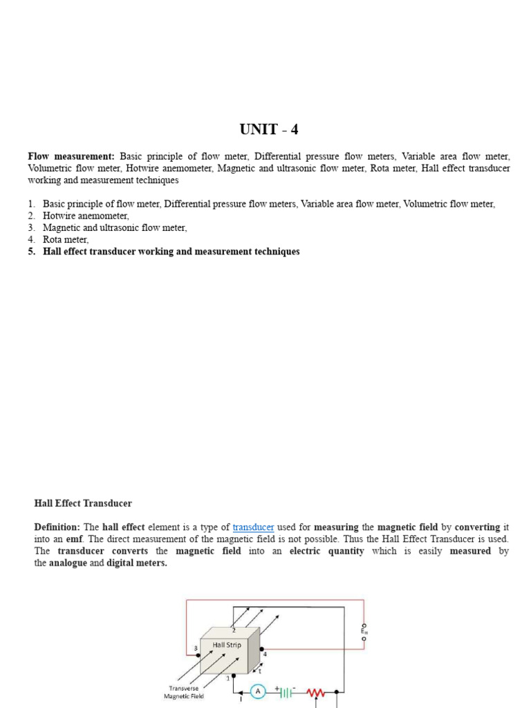 AB502 ST U4 HallEffectTransducer | PDF | Flow Measurement | Magnetic Field