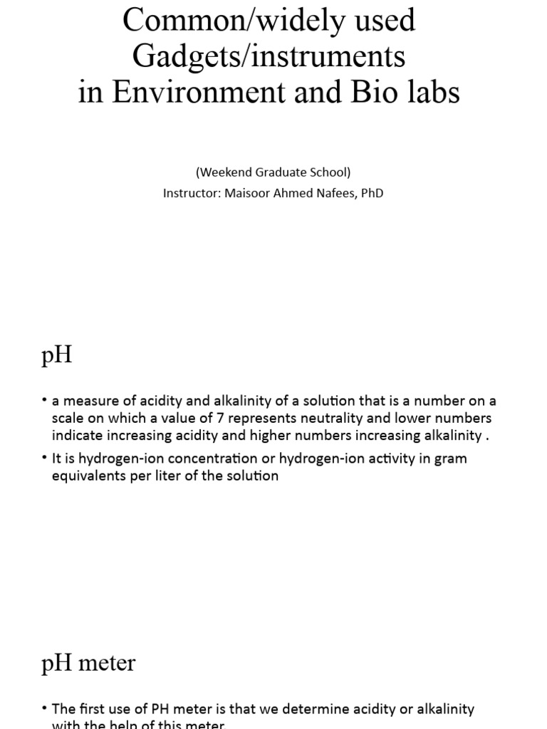 2-Common Lab Gadgets | PDF | Ph | Ion