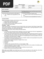 My Ideal School Day Project | PDF | Language Arts & Discipline