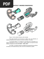 Dimensiones Chaveteros y Chavetas DIN 6885-6886-6887 | PDF