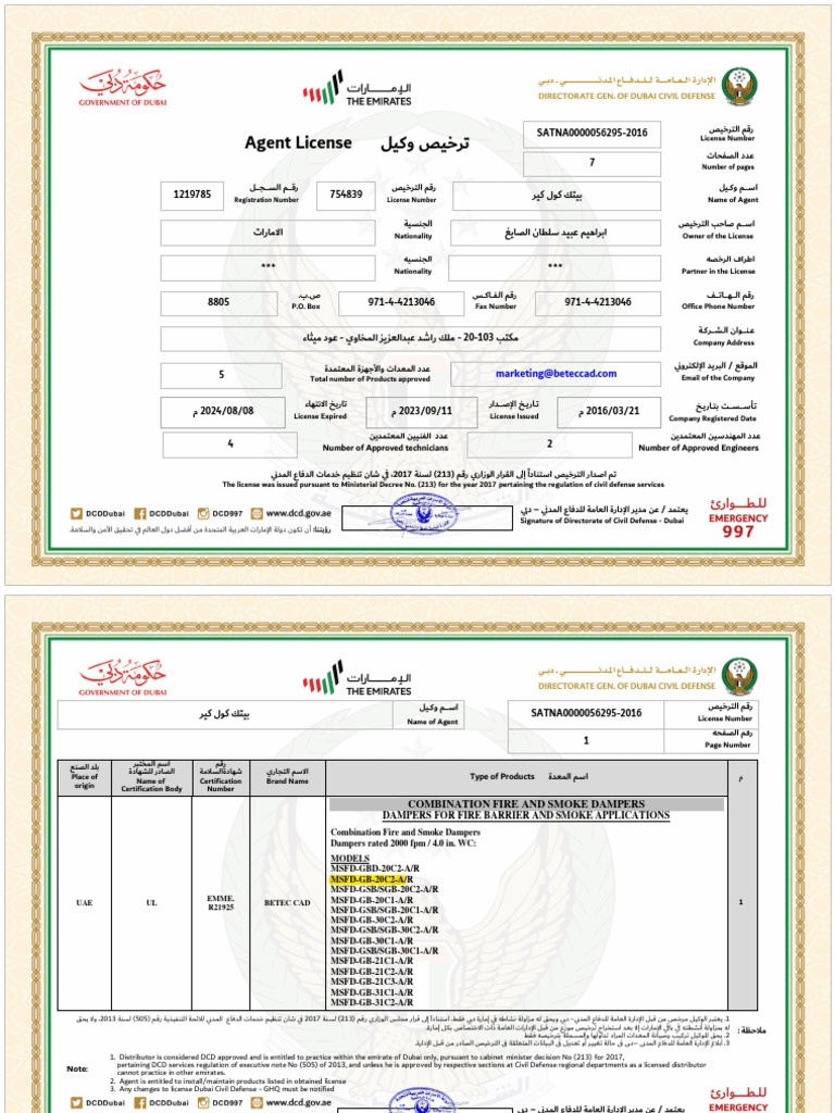Dubai Civil Defense 2024 | PDF