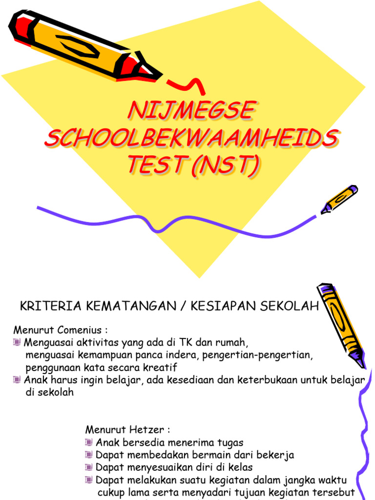 Kesiapan Sekolah Melalui NST | PDF | Pengembangan Diri | Kesehatan Holistik