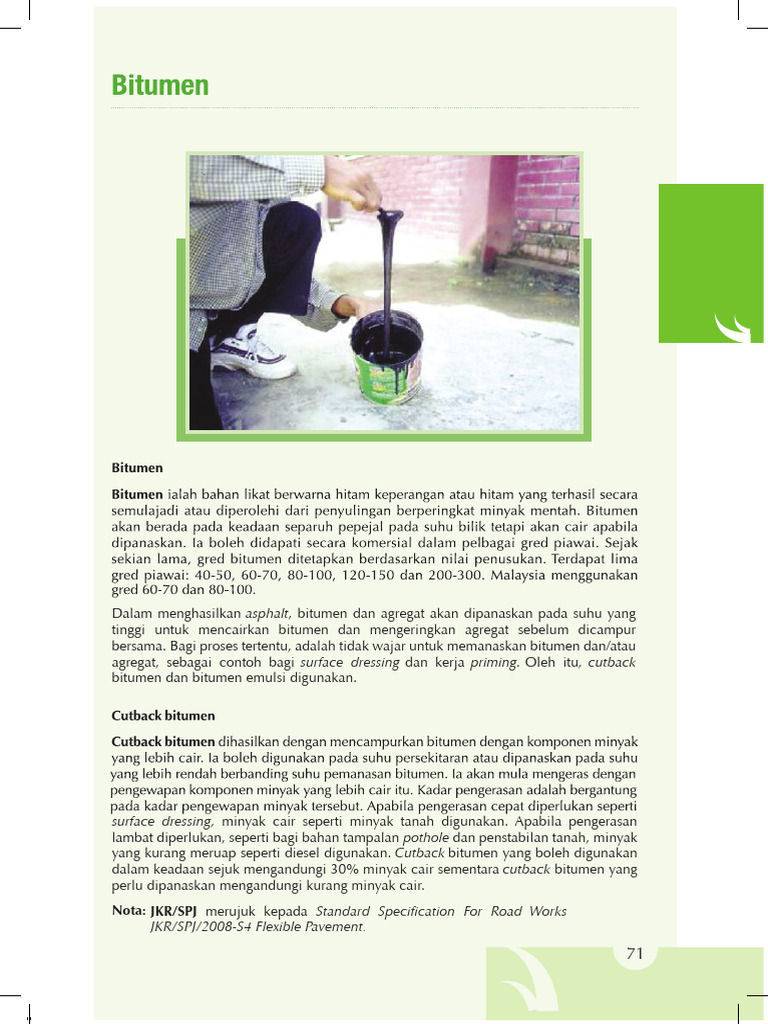 Buku Senggara Jalan - Bitumen | PDF