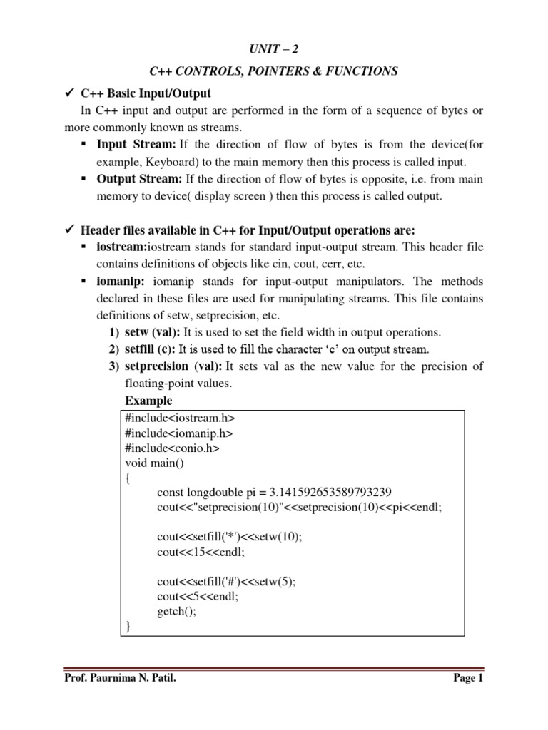 C++ Controls, Ptrs | PDF | Pointer (Computer Programming) | Computing
