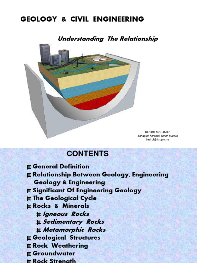 Geology & Civil Engineering - Understanding The Relationship | PDF ...