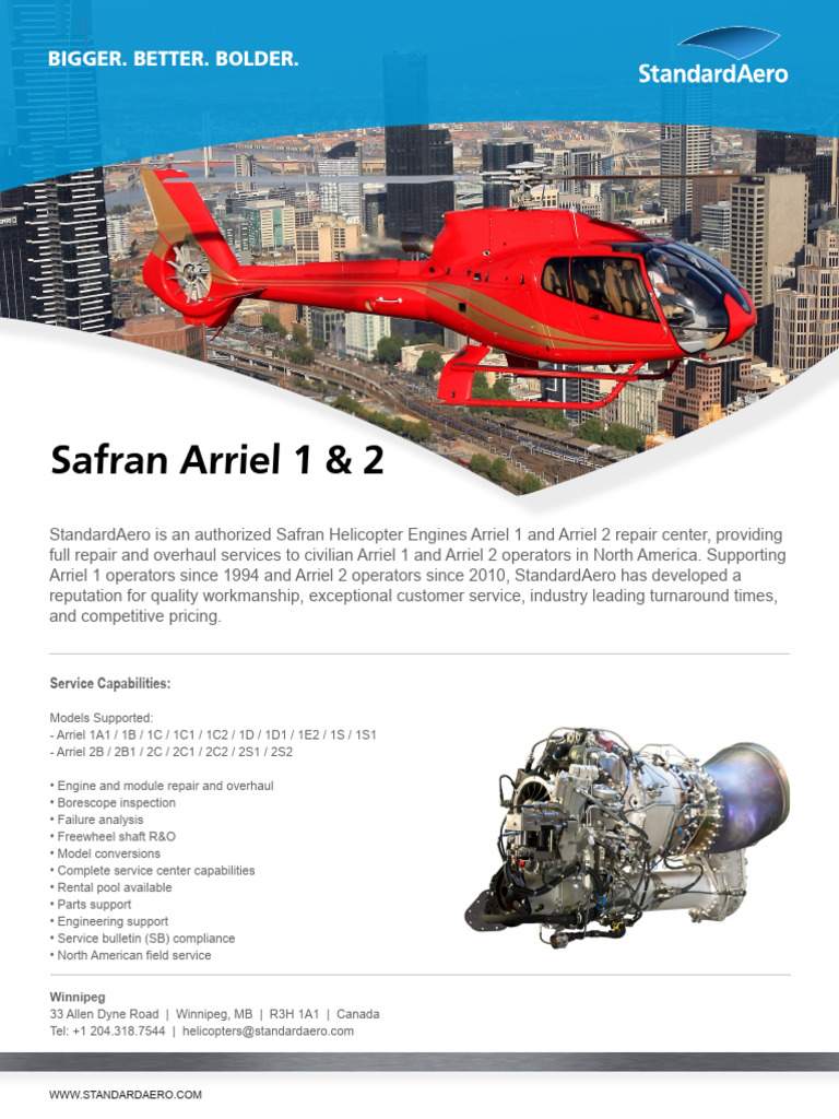 StandardAero Arriel 1 and 2 | PDF