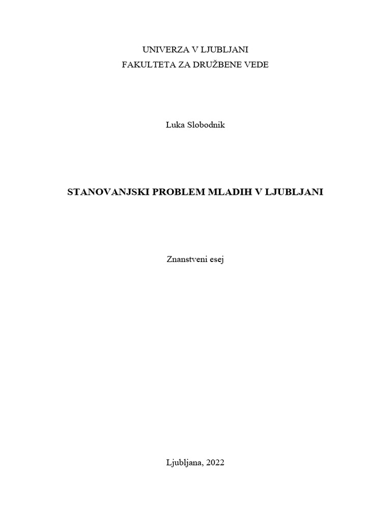 Znanstveni Esej.2022 | PDF