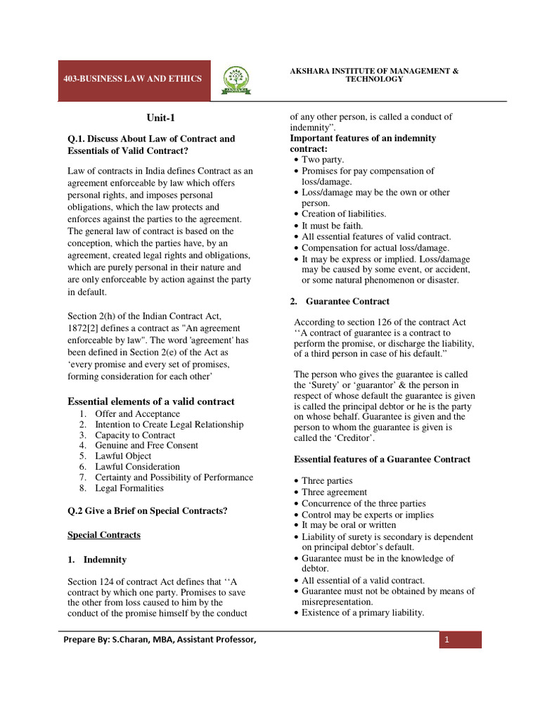 Business Law Essentials | PDF | Guarantee | Negotiable Instrument