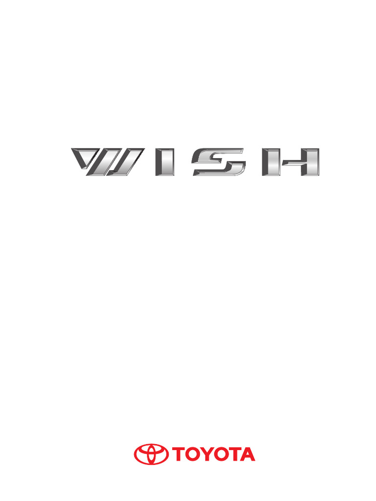 Toyota Wish Owner's Manual Guide | PDF | Car | Airbag