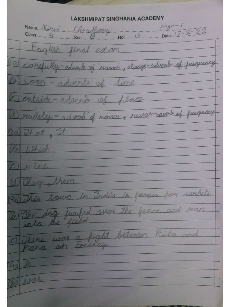 Nirvi English Final | PDF