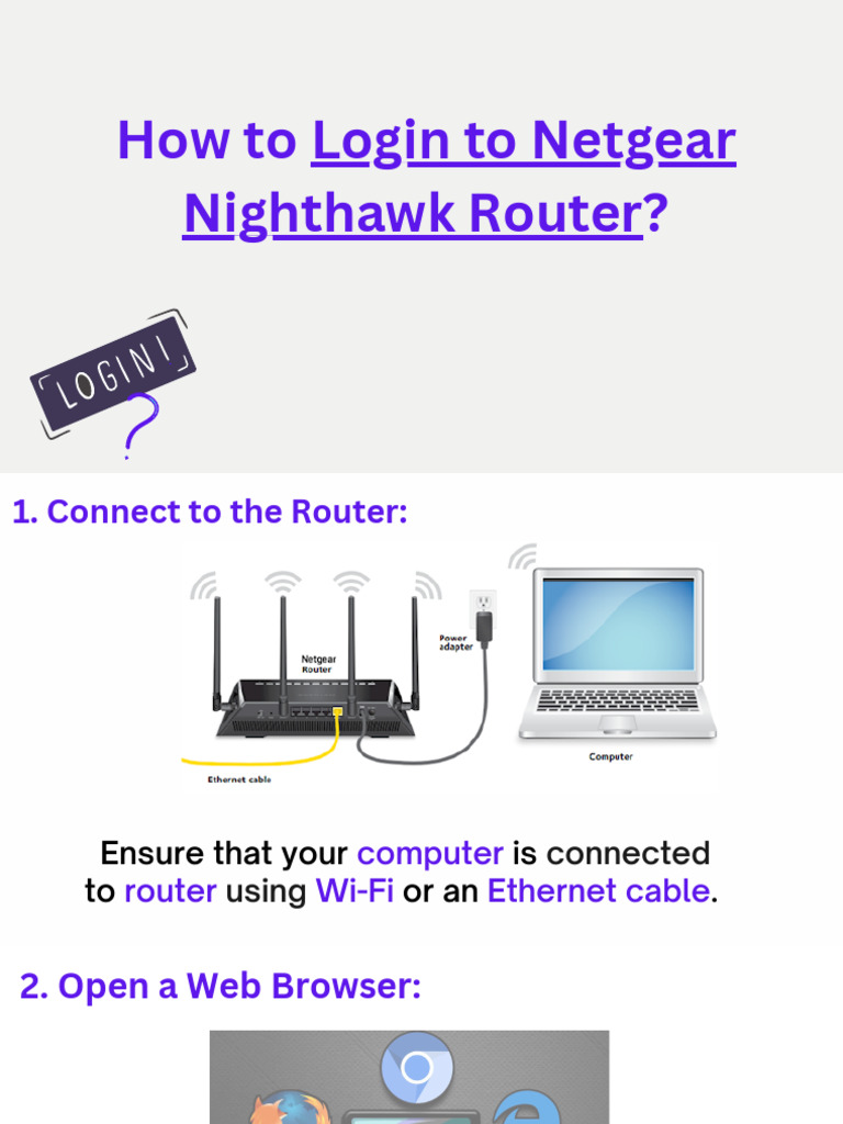 How To Login To Netgear Nighthawk Router Login? | PDF | Computers