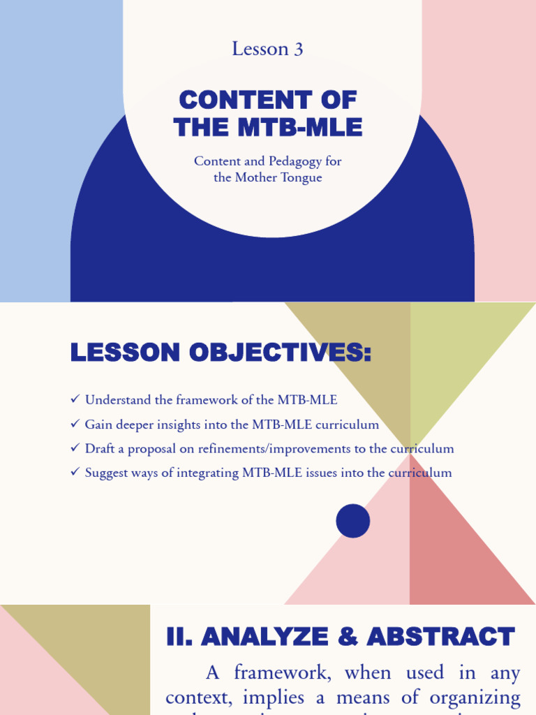MTB-MLE Curriculum Framework Overview | PDF | Career & Growth