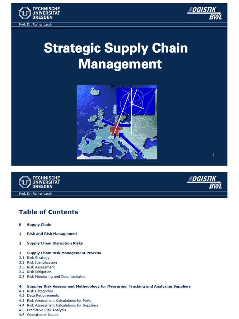 Strategic Supply Chain Management-2022 | PDF | Risk | Risk Management Strategic Supply Chain Management-2022 | PDF | Risk | Risk Management