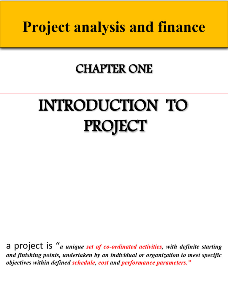 Project CH - 1 | Download Free PDF | Project Management | Business