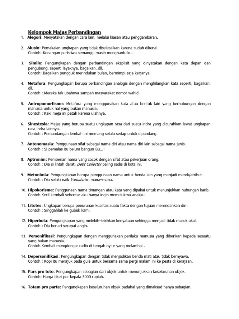 Kelompok Majas Perbandingan | PDF