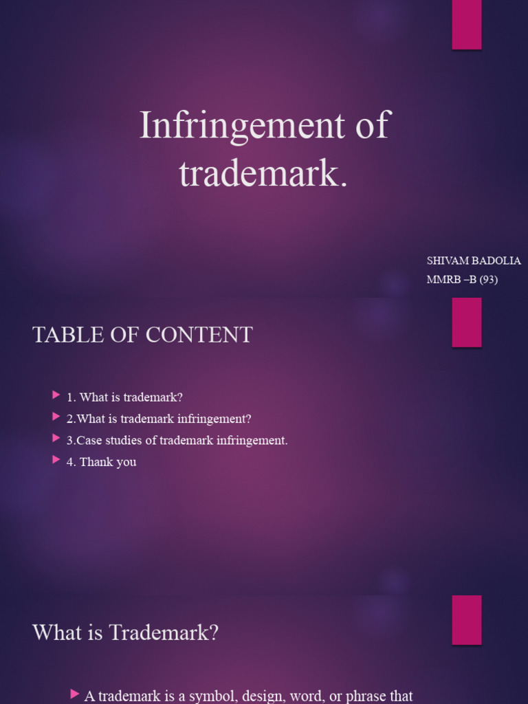 Trademark Infringement Cases | PDF | Trademark | Starbucks