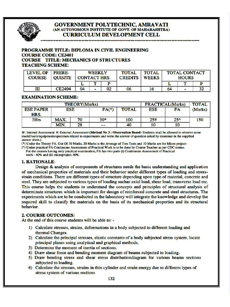 Mechanic of Structure (MOS) | PDF
