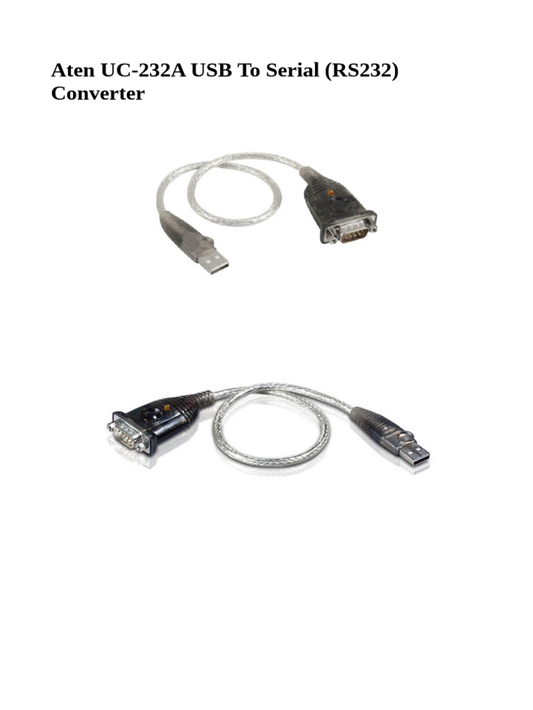 Aten Uc232A Usb-To-Serial Converter – DZED