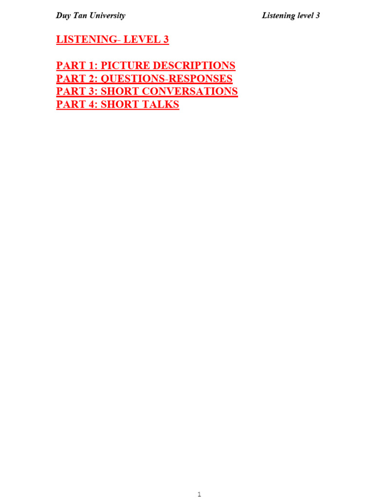 Giao Trinh Listening Level 3 G I L P | PDF | Verb | Object (Grammar)